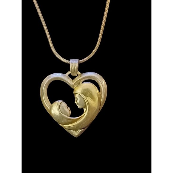 Gorham | Jewelry | Gorham 925 Sterling Silver Two Tone Mother Daughter ...